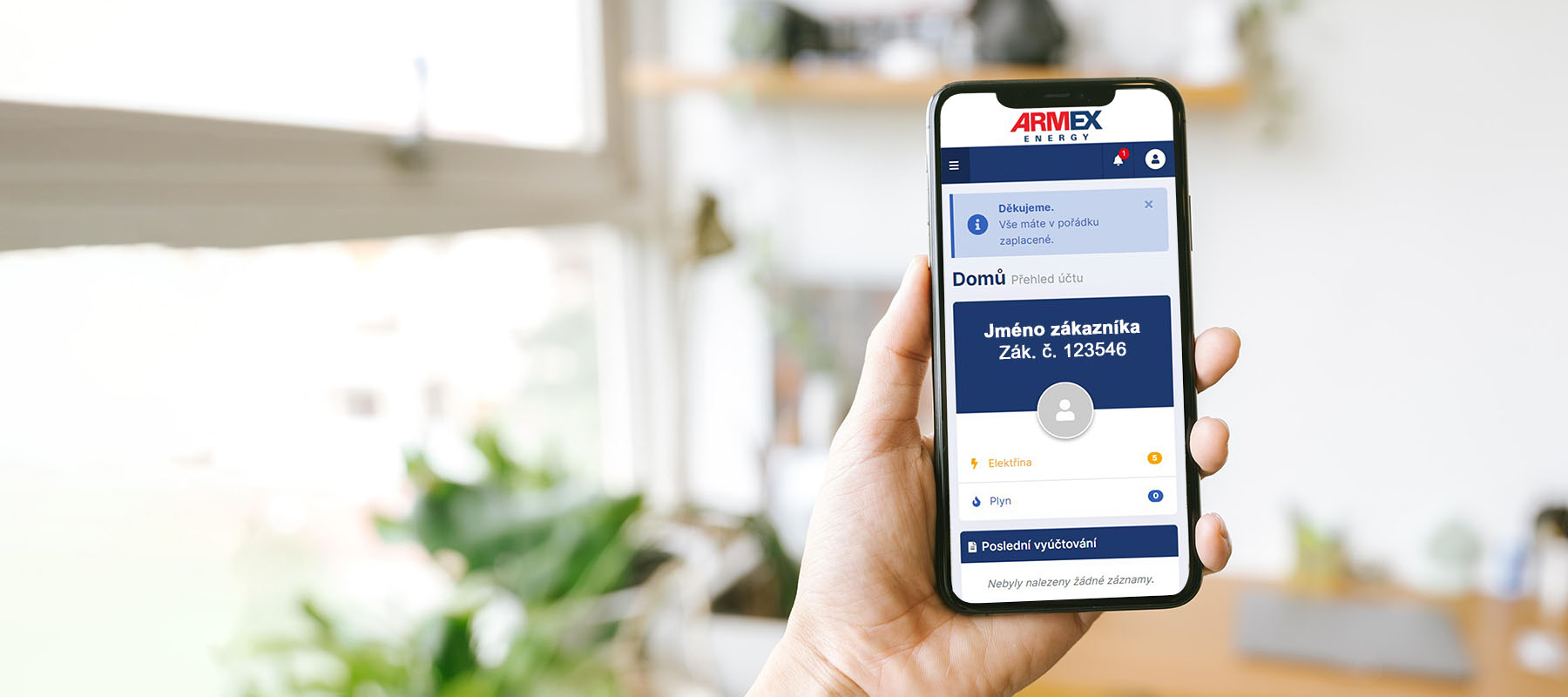 Spouštíme nový zákaznický portál MŮJ ARMEX ENERGY | ARMEX ENERGY a.s ...